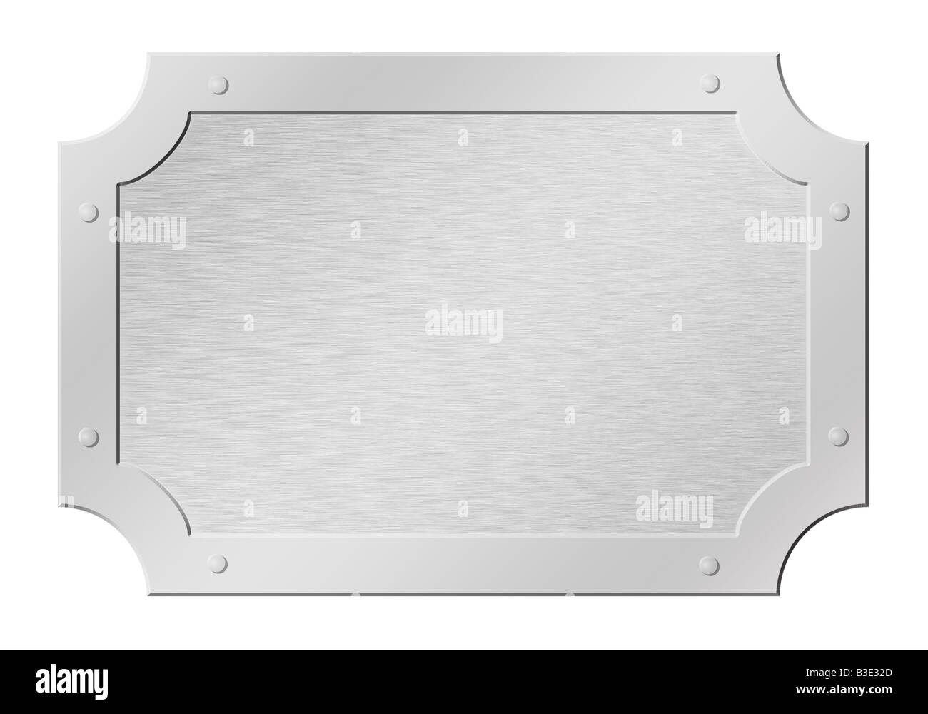 Silver memorial plaque Cut Out Stock Images & Pictures - Alamy