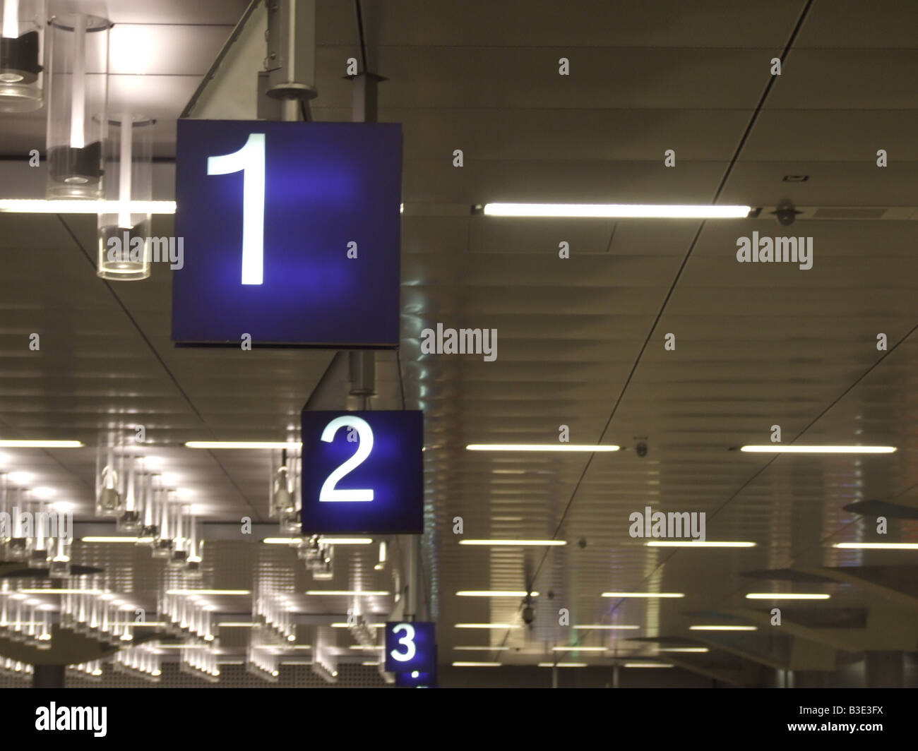 platform numbers at hauptbahnhof central train station berlin germany ...