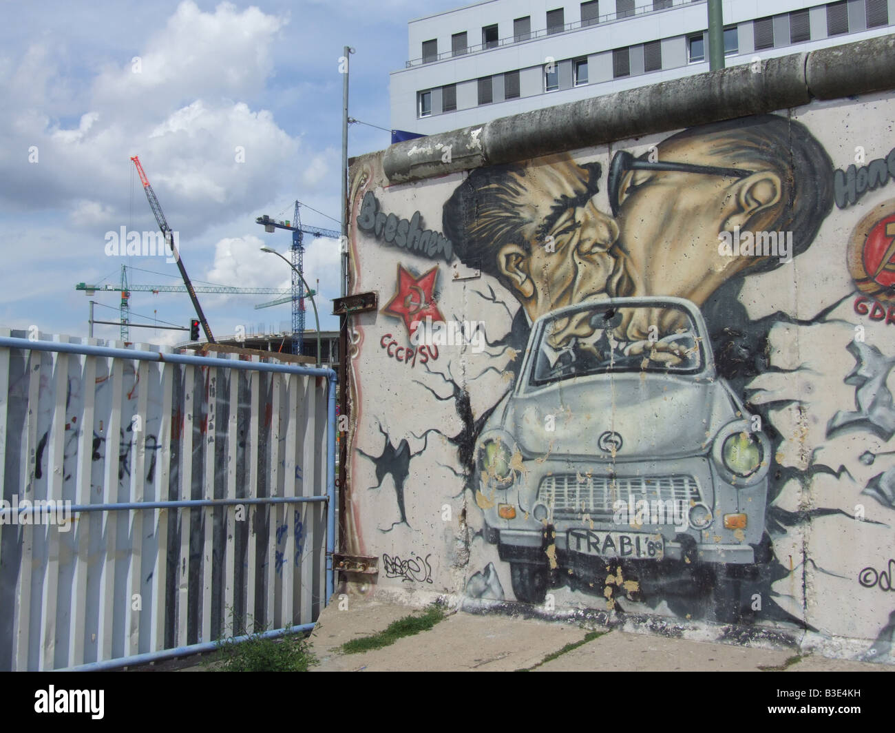 berlin wall in east side gallery area, germany Stock Photo - Alamy