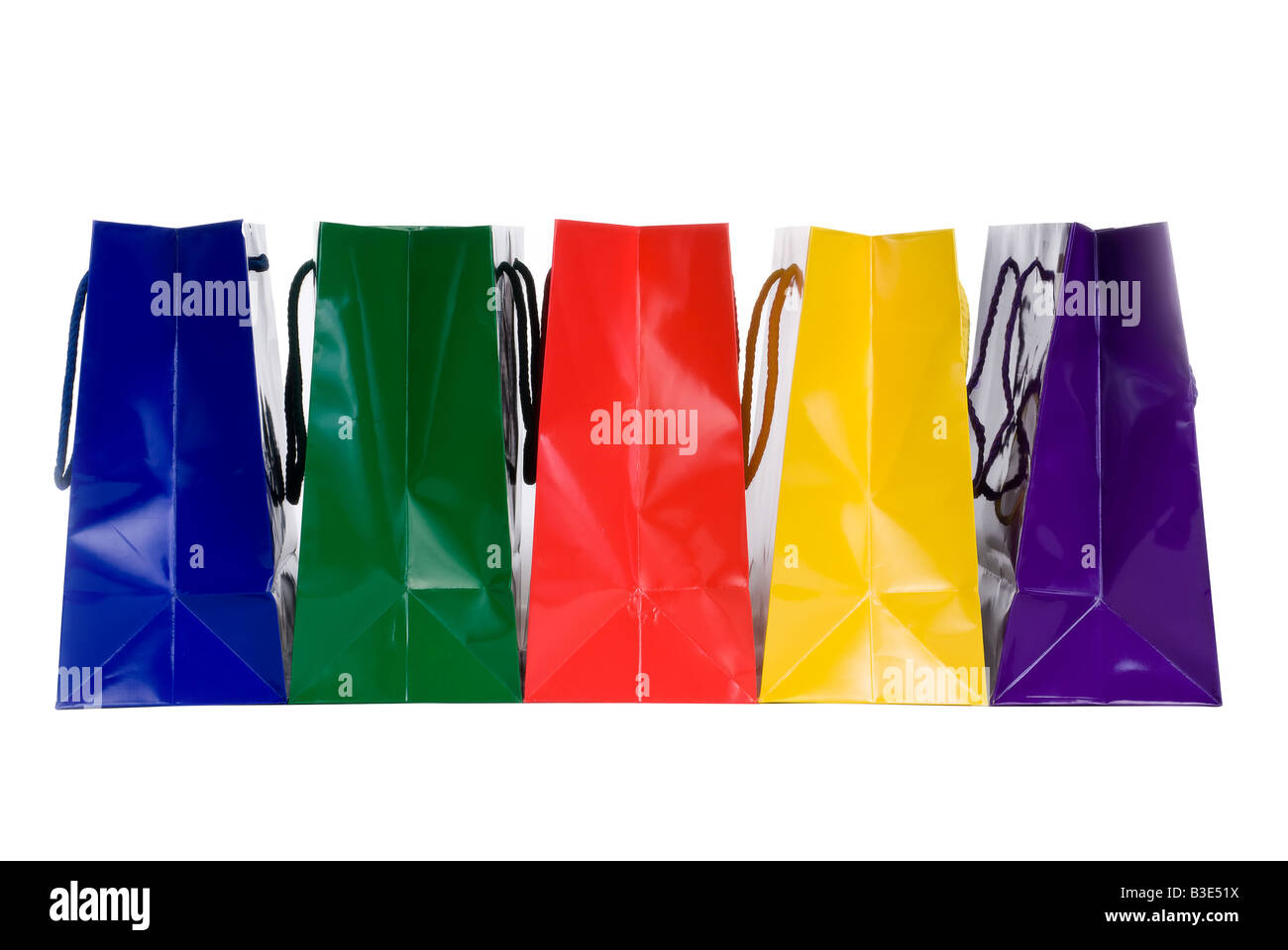 Colorful Shopping Bags on white Stock Photo - Alamy