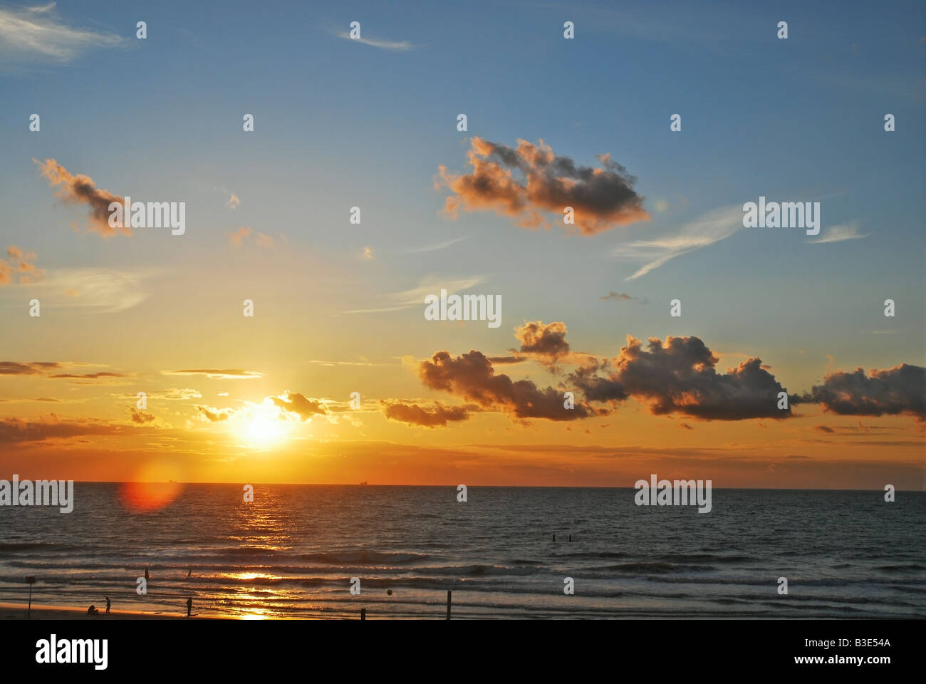 seascape with evening sky Stock Photo - Alamy