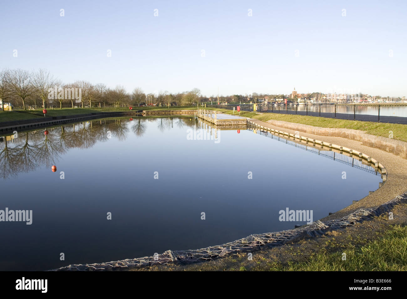 Maldon boating lake for model ships Stock Photo - Alamy