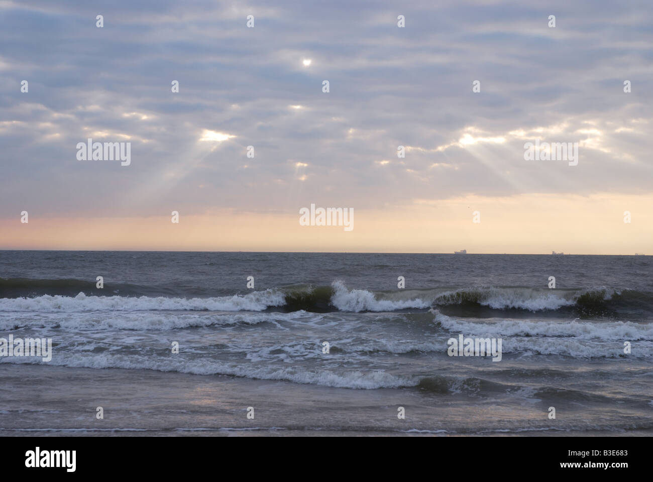seascape with evening sky Stock Photo - Alamy