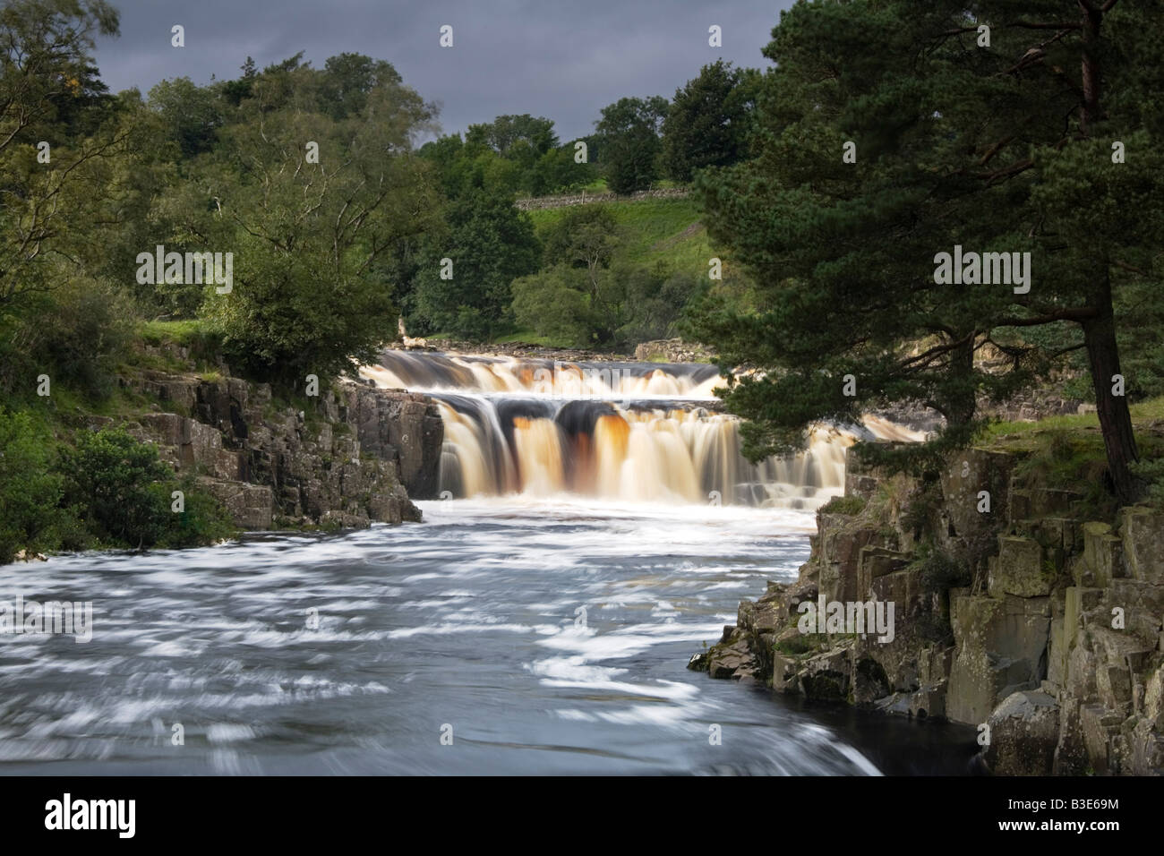 Low Force on the River Tees Stock Photo - Alamy