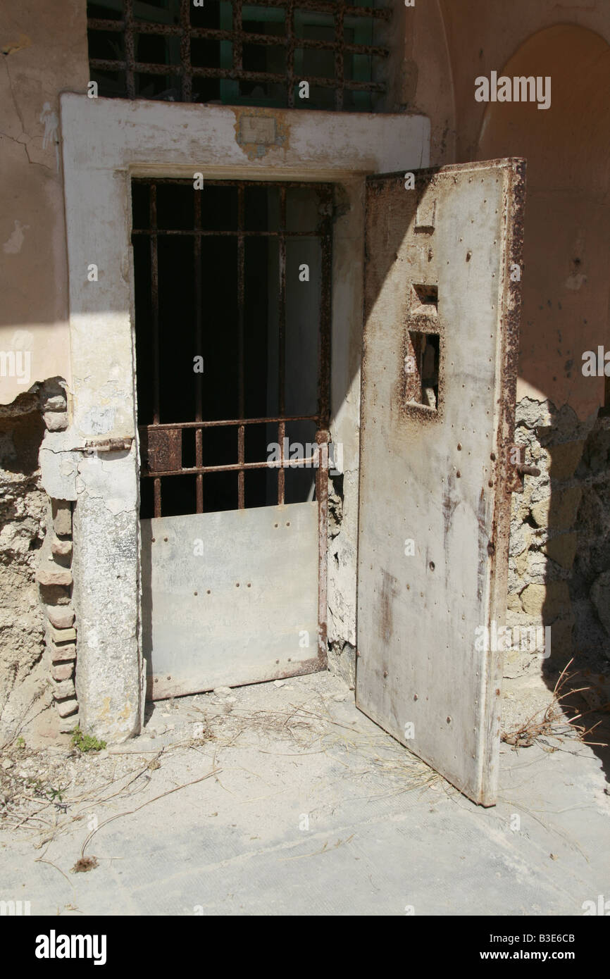 Vintage Antique Jail Door Old Steel Iron Prison Cell Architectural