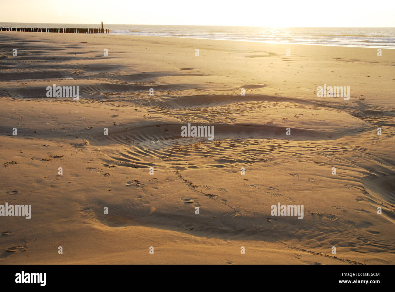 sunset and beach detail Stock Photo - Alamy