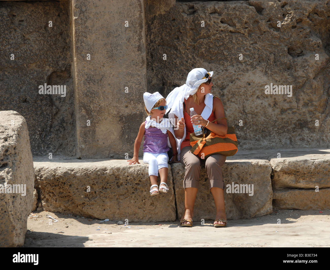 Mother and daughter taking a break Stock Photo - Alamy