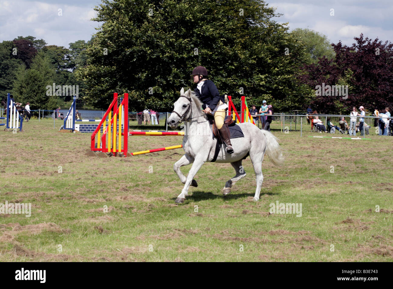 Show Jumping competition, Poynton Show, Cheshire, England Stock Photo ...