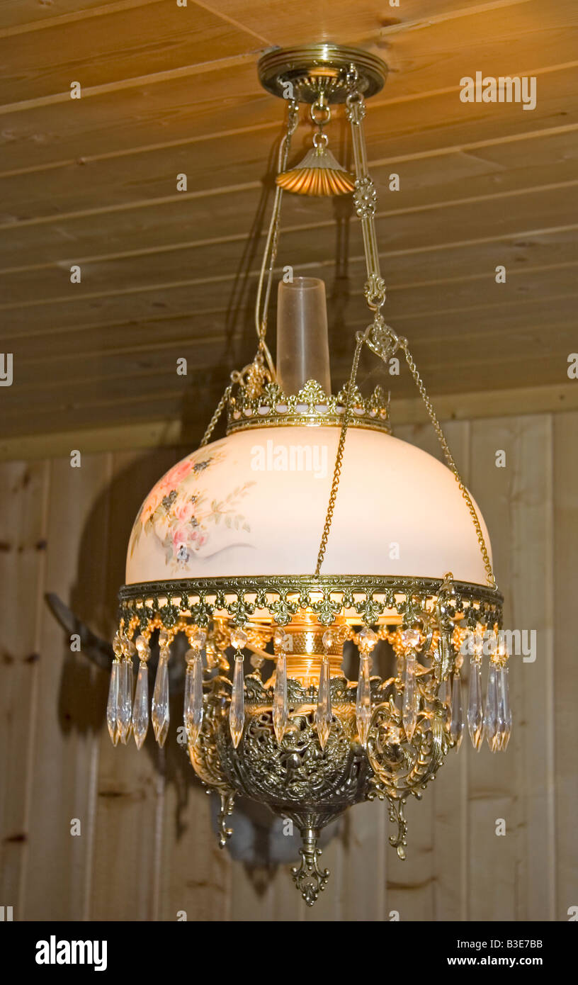 antique ceiling lamp - luxury with decorative ornaments Stock Photo - Alamy