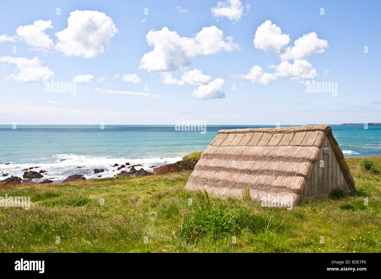Seaweed drying hut at Freshwater West, Pembrokeshire Stock Photo - Alamy