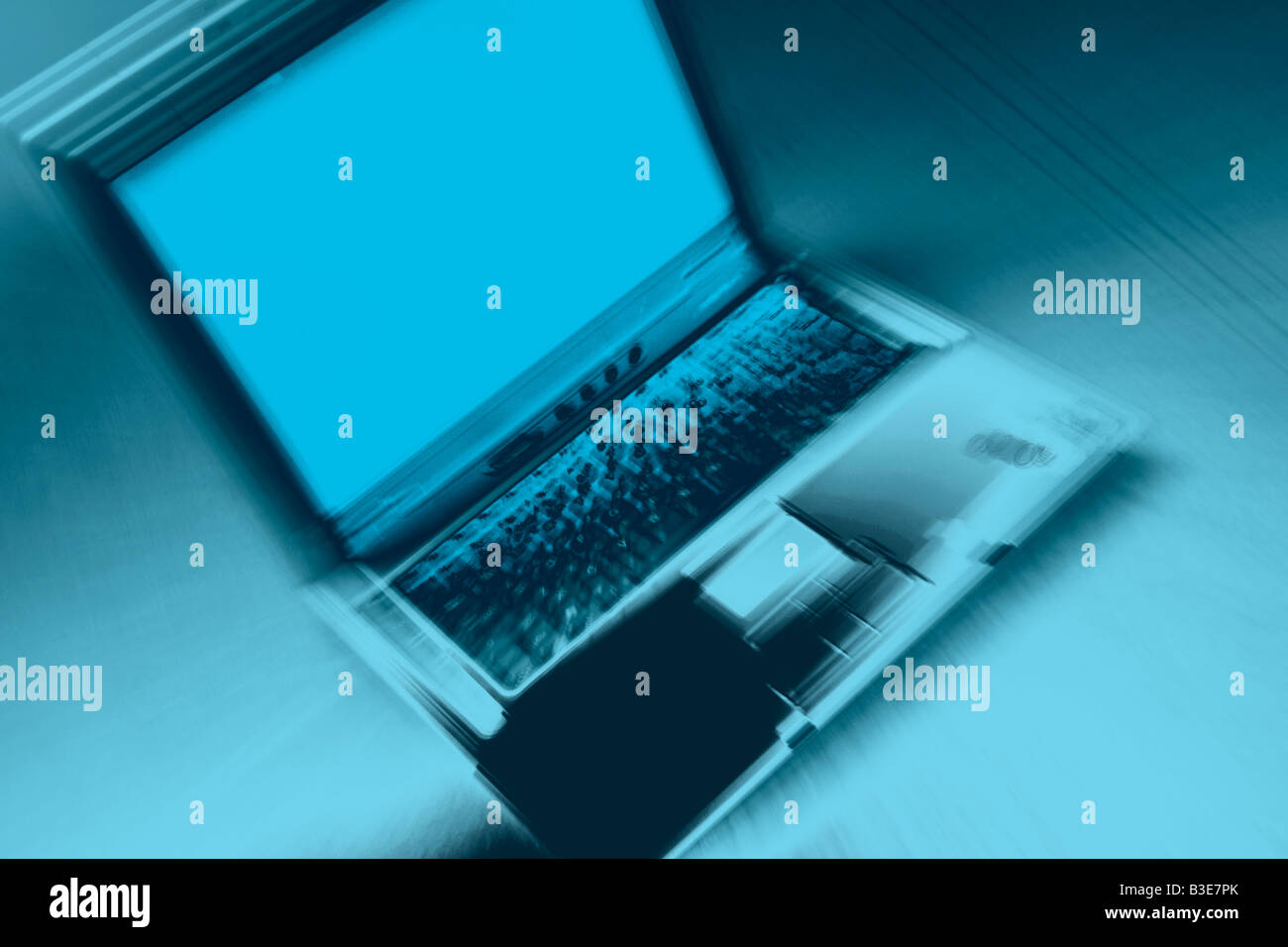Laptop computer with zoom effect Stock Photo - Alamy