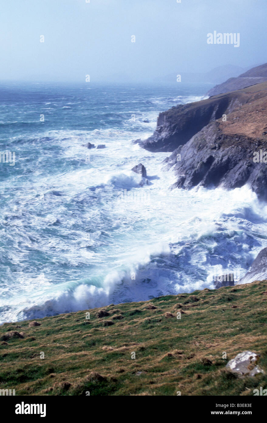storm force seas lashing irelands atlantic coast Stock Photo - Alamy