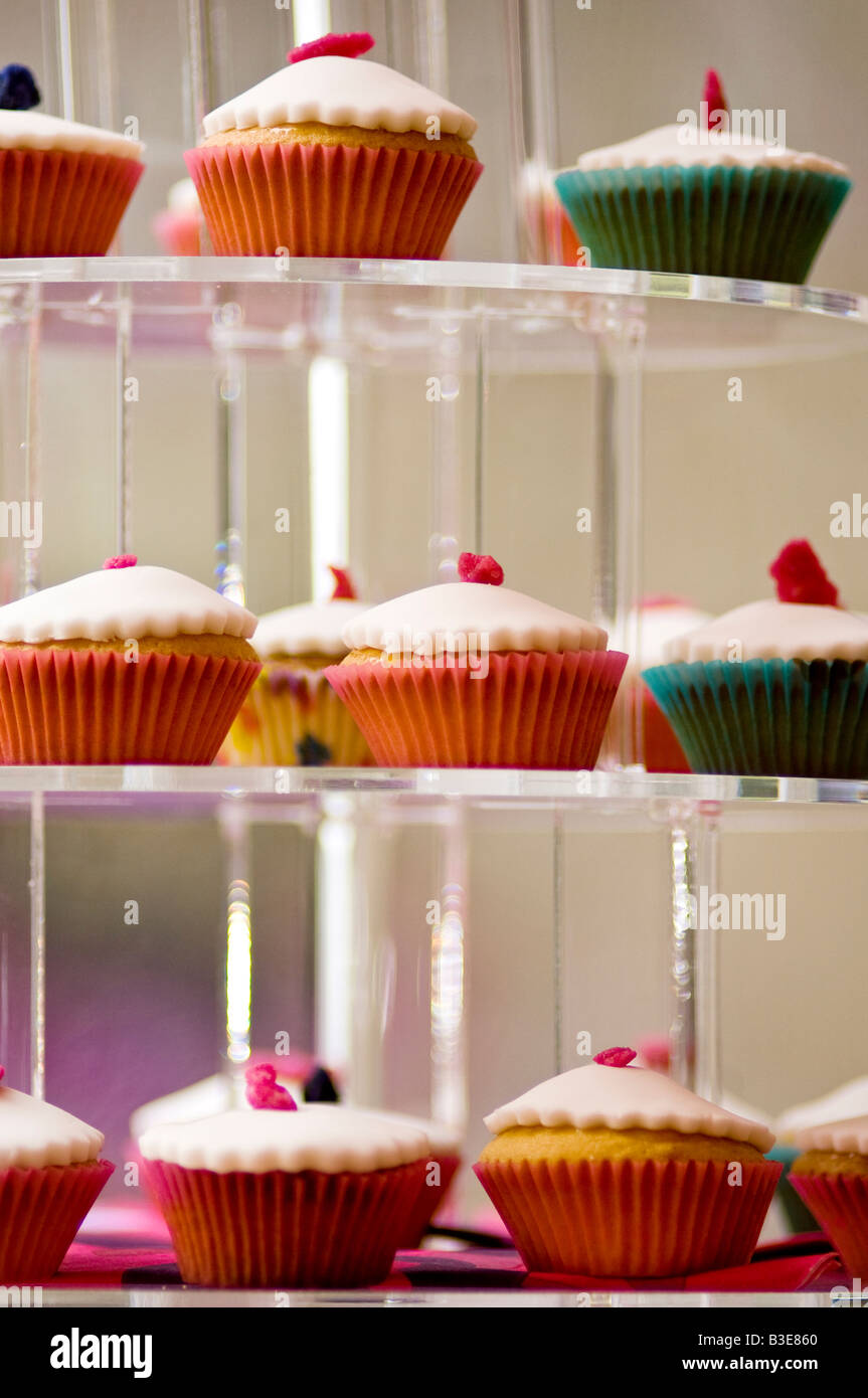A display of Fairy cakes Stock Photo - Alamy