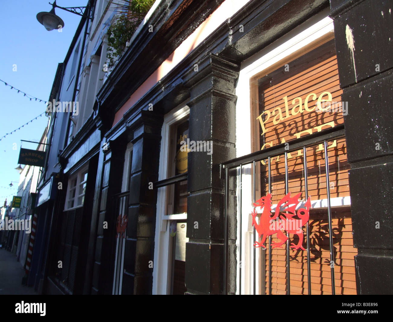 model welsh dragon on window in caernarfon, wales Stock Photo - Alamy