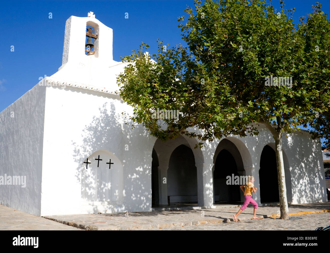 White church tower bell hi-res stock photography and images - Alamy