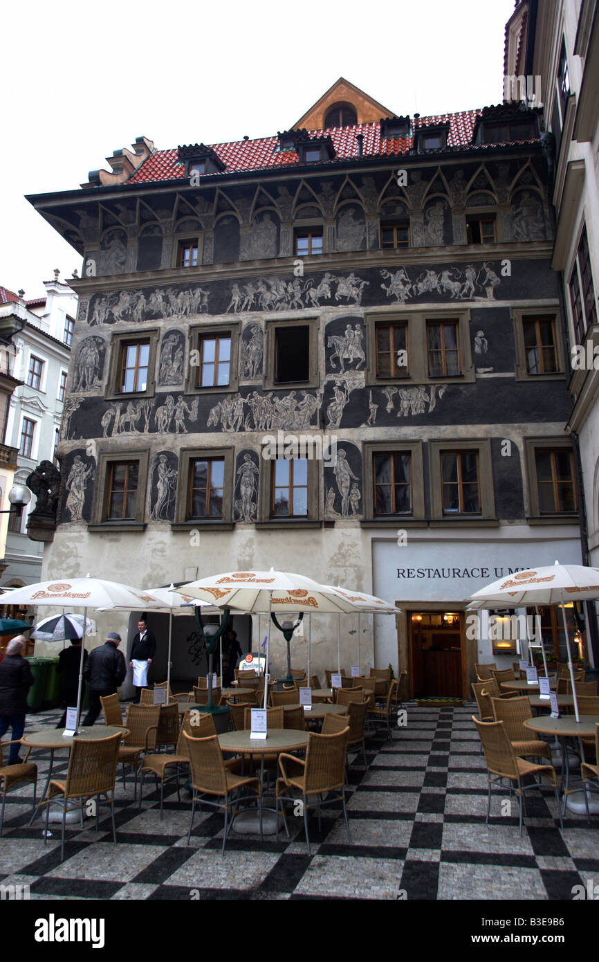 The Minute House former home of Franz Kafka in the Old Town Square in ...