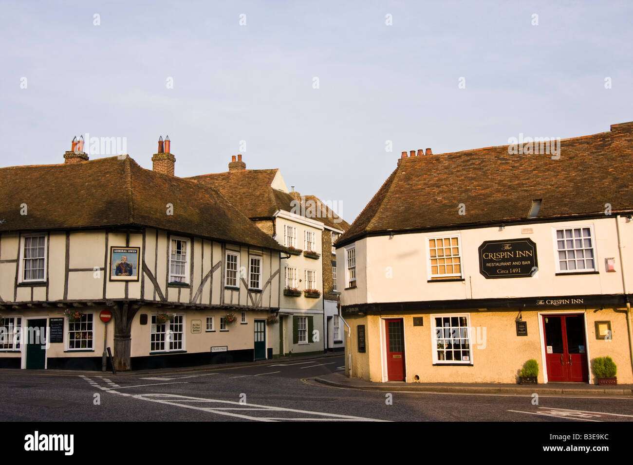 View to Strand Street Sandwich, Kent, England Stock Photo - Alamy