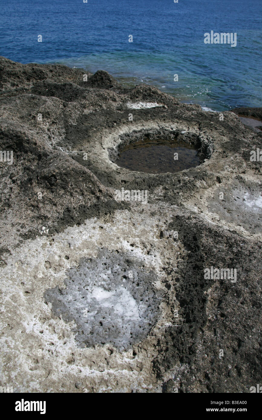 old roman salt farm on ventotene island, italy Stock Photo - Alamy