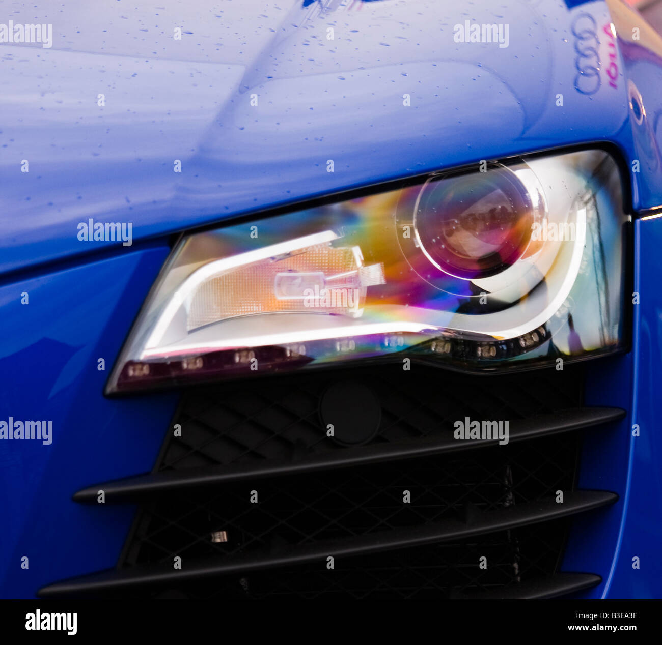 Audi R8 headlamp Stock Photo - Alamy