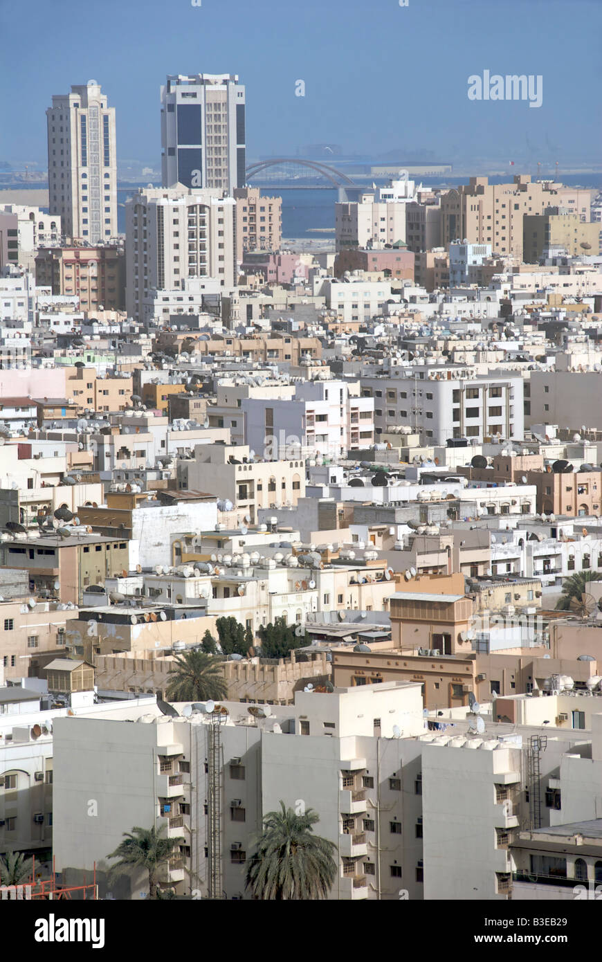 Aerial view Manama Bahrain Stock Photo - Alamy