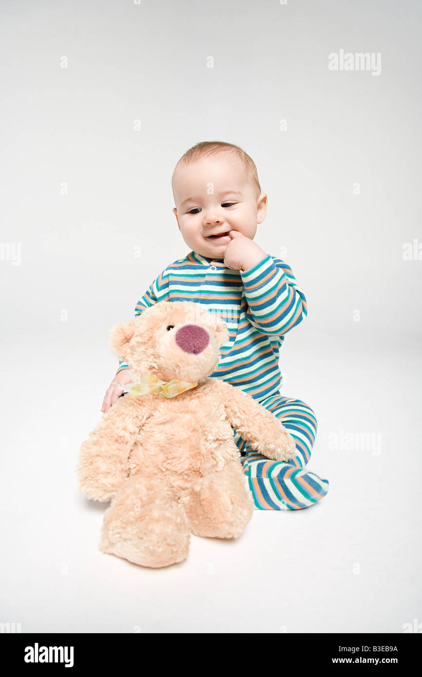 Baby boy teddy hi-res stock photography and images - Alamy
