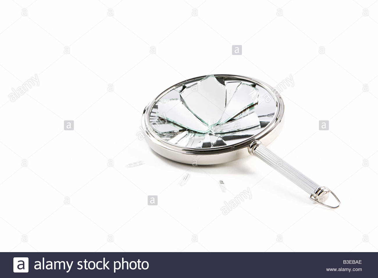 Broken Mirror Glass Shattered Stock Photos & Broken Mirror Glass ...