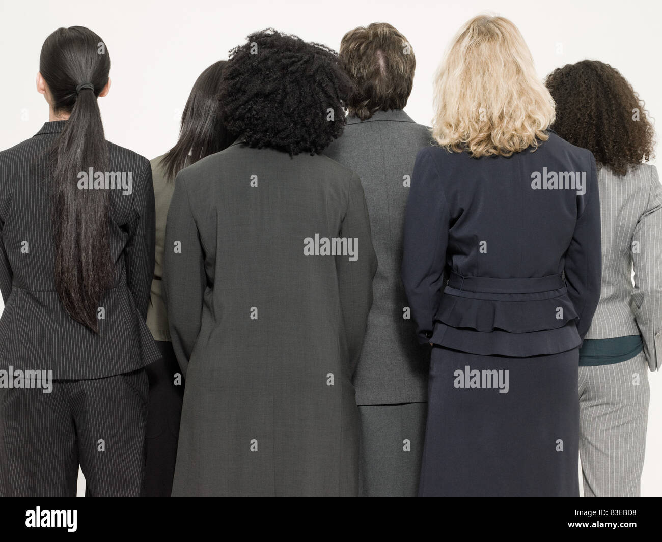 Rear view of businesswomen Stock Photo - Alamy