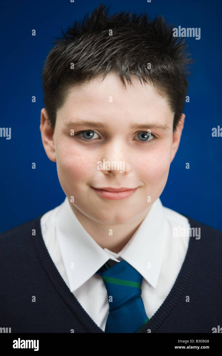 School portrait of a boy Stock Photo - Alamy