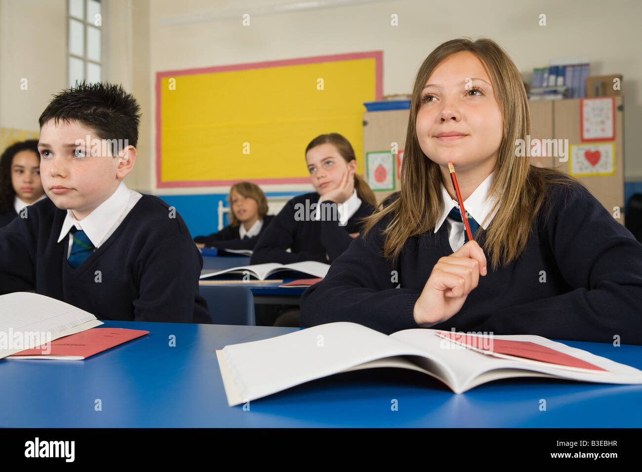 Students in class Stock Photo - Alamy