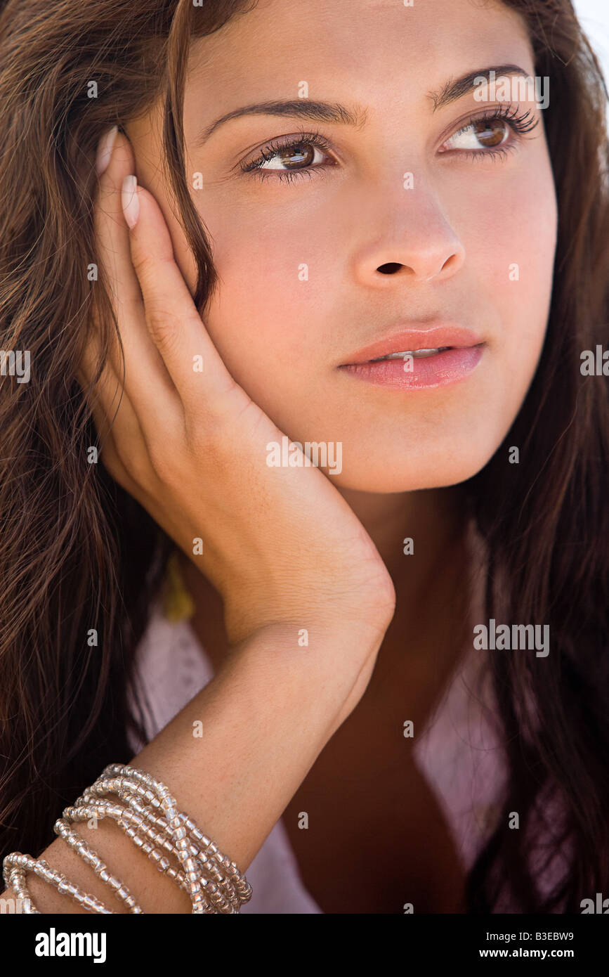 Portrait of a beautiful hispanic woman Stock Photo - Alamy