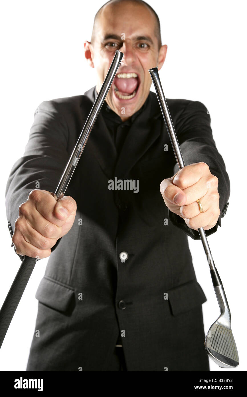 Angry golfer hi-res stock photography and images - Alamy