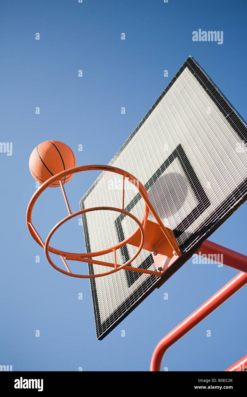 Basketball and hoop Stock Photo - Alamy
