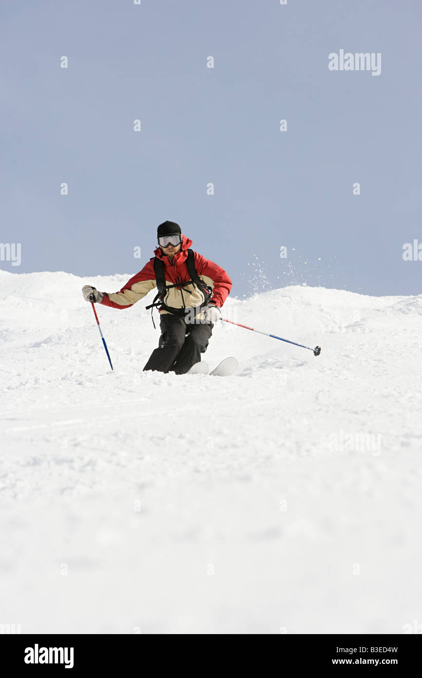 A man skiing Stock Photo - Alamy