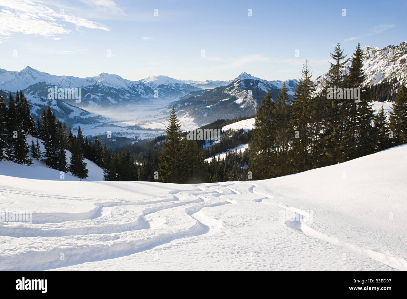 A winter scene Stock Photo - Alamy
