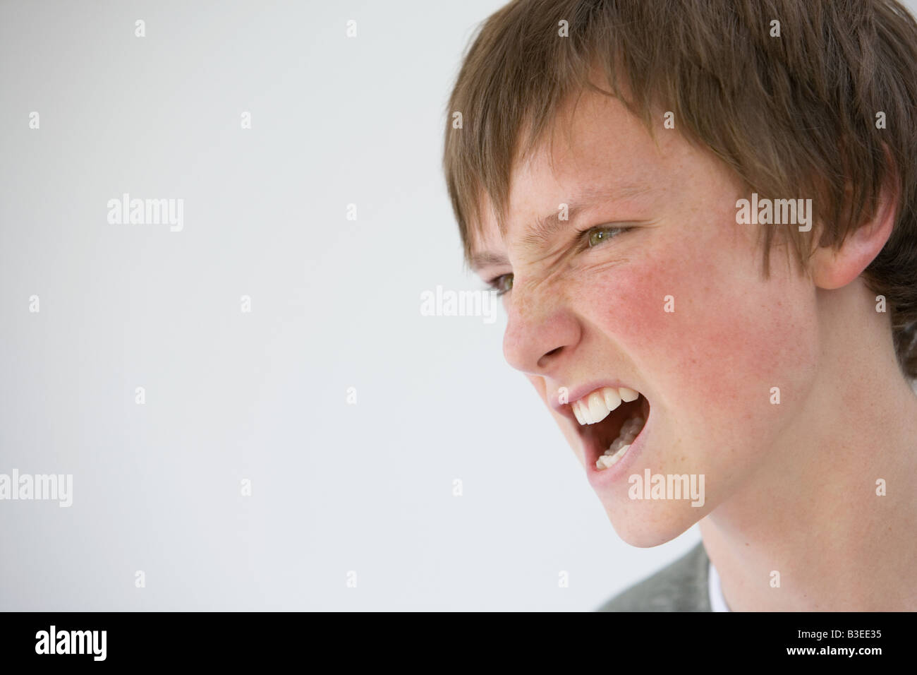 Teenagers angry shouting hi-res stock photography and images - Alamy
