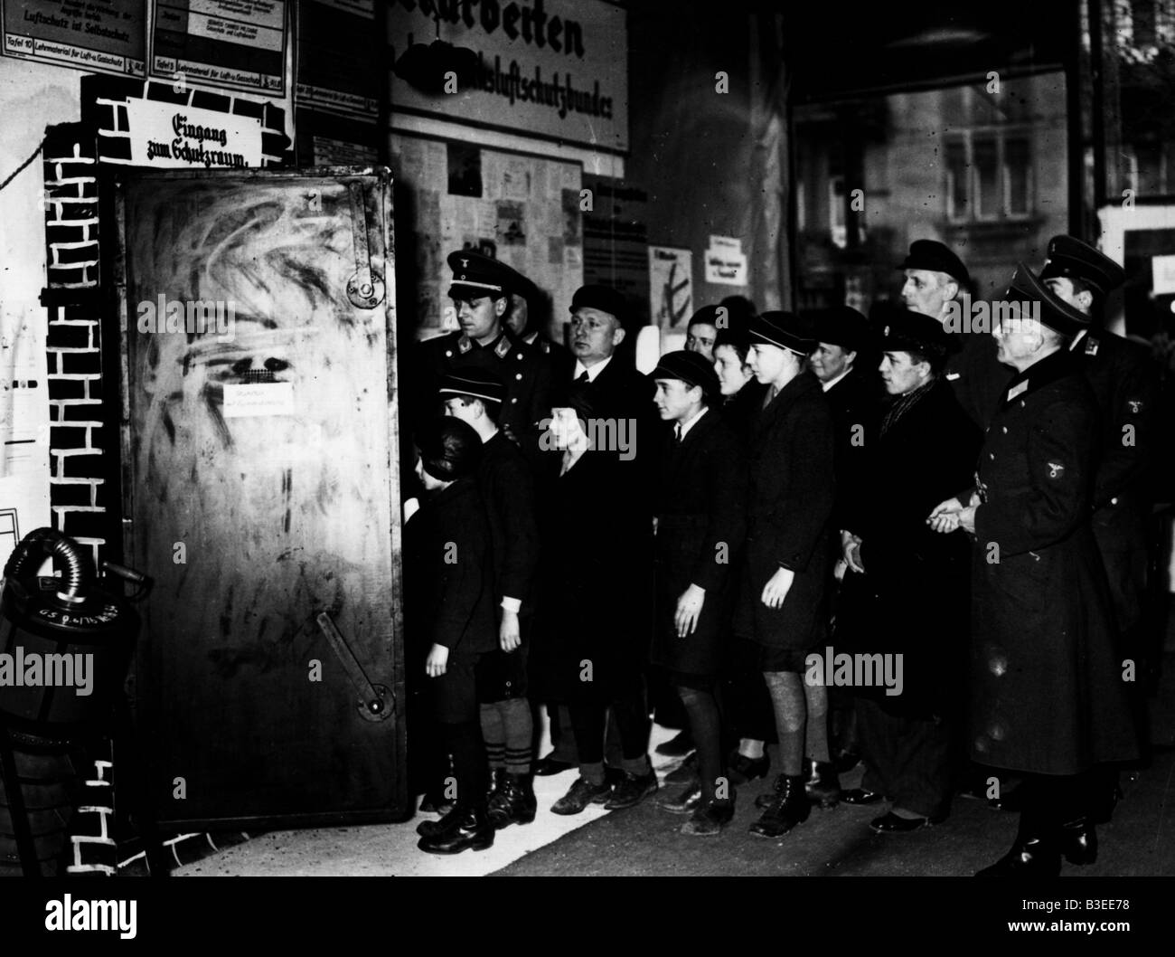 Air raid protection Black and White Stock Photos & Images - Alamy