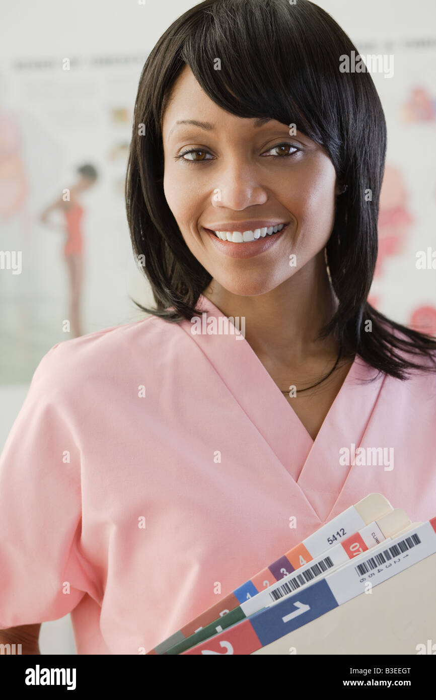 Portrait of a nurse Stock Photo - Alamy