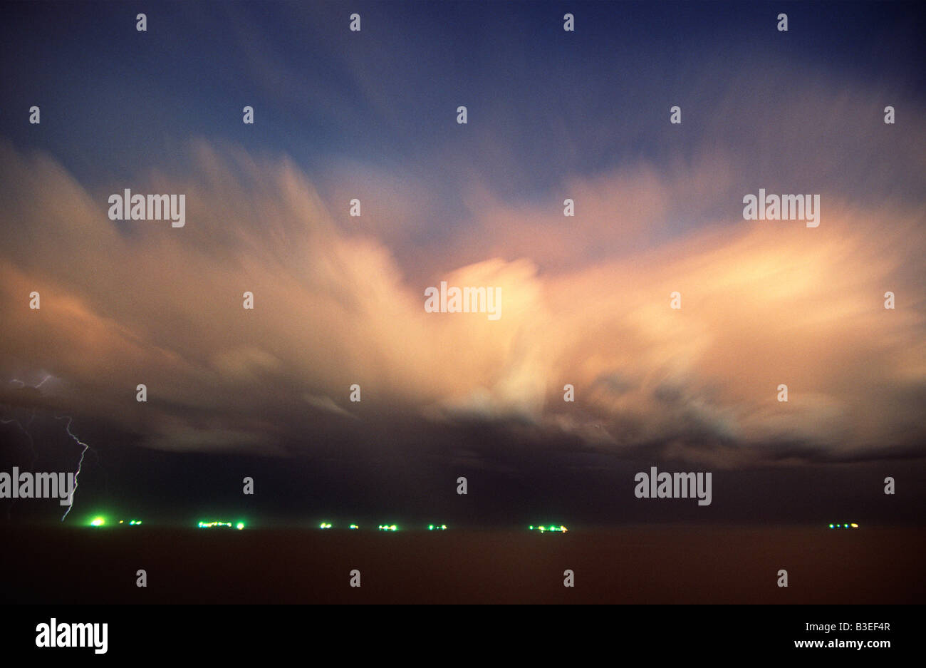 Storm over ocean Stock Photo - Alamy