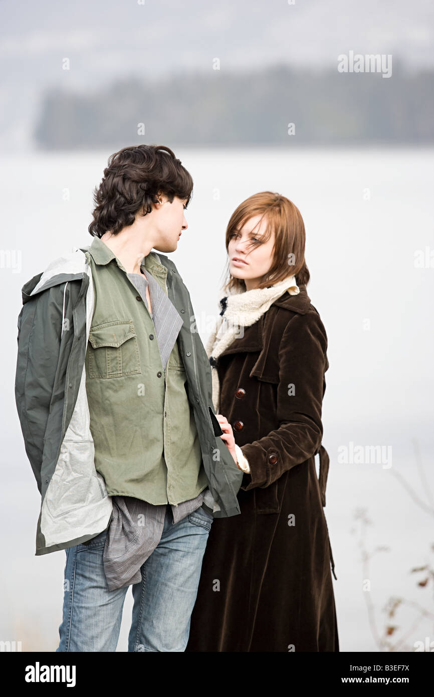 Couple gazing at eachother Stock Photo - Alamy