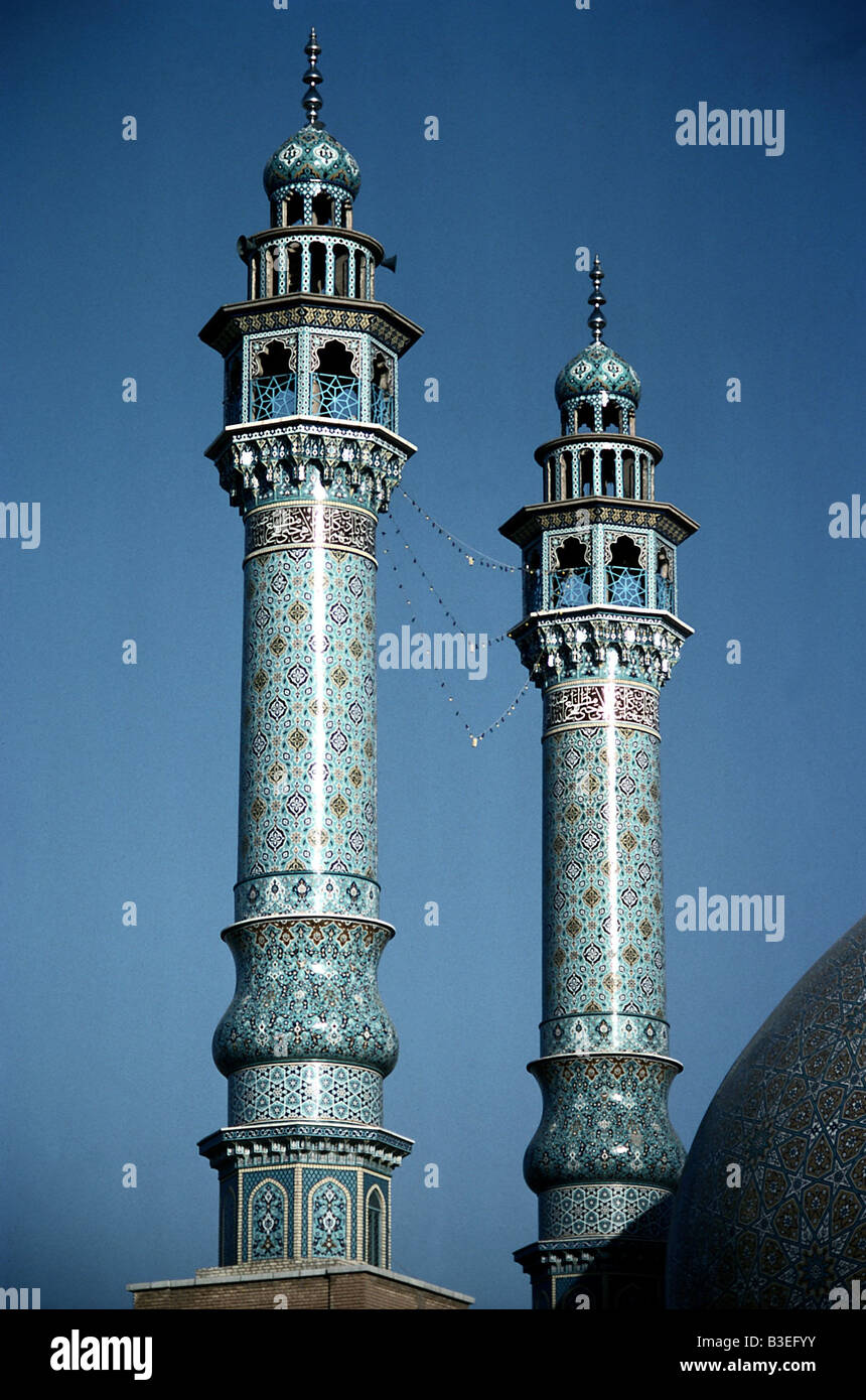 geography / travel, Iran, Isfahan, Shah mosque, minarets Stock Photo ...