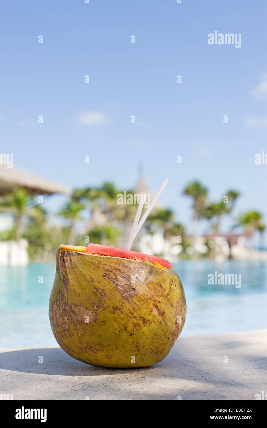 Cocktail in a coconut Stock Photo, Royalty Free Image: 19375074 - Alamy