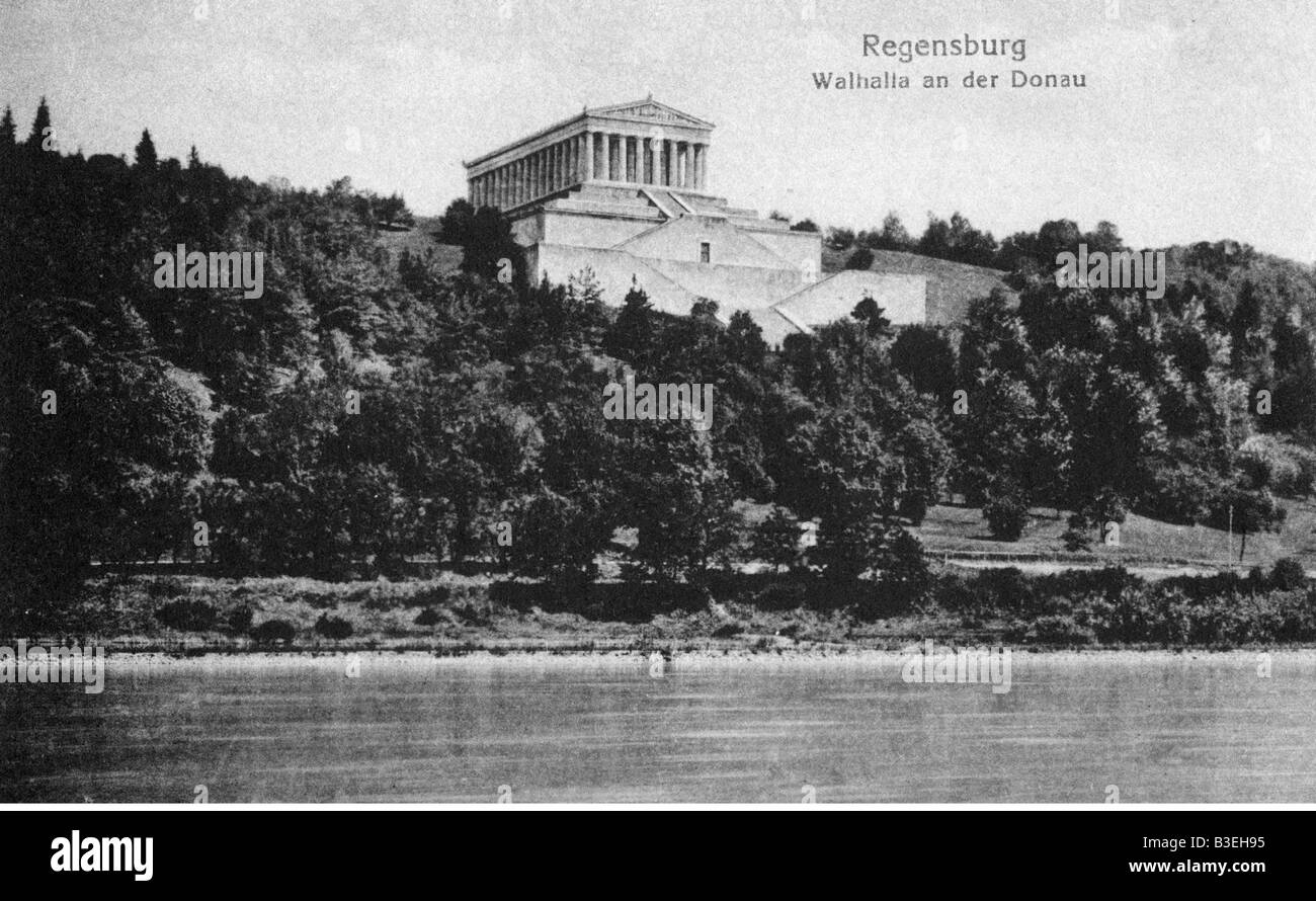 geography / travel, Germany, Oberstauf, Walhalla Temple, built 1830 ...