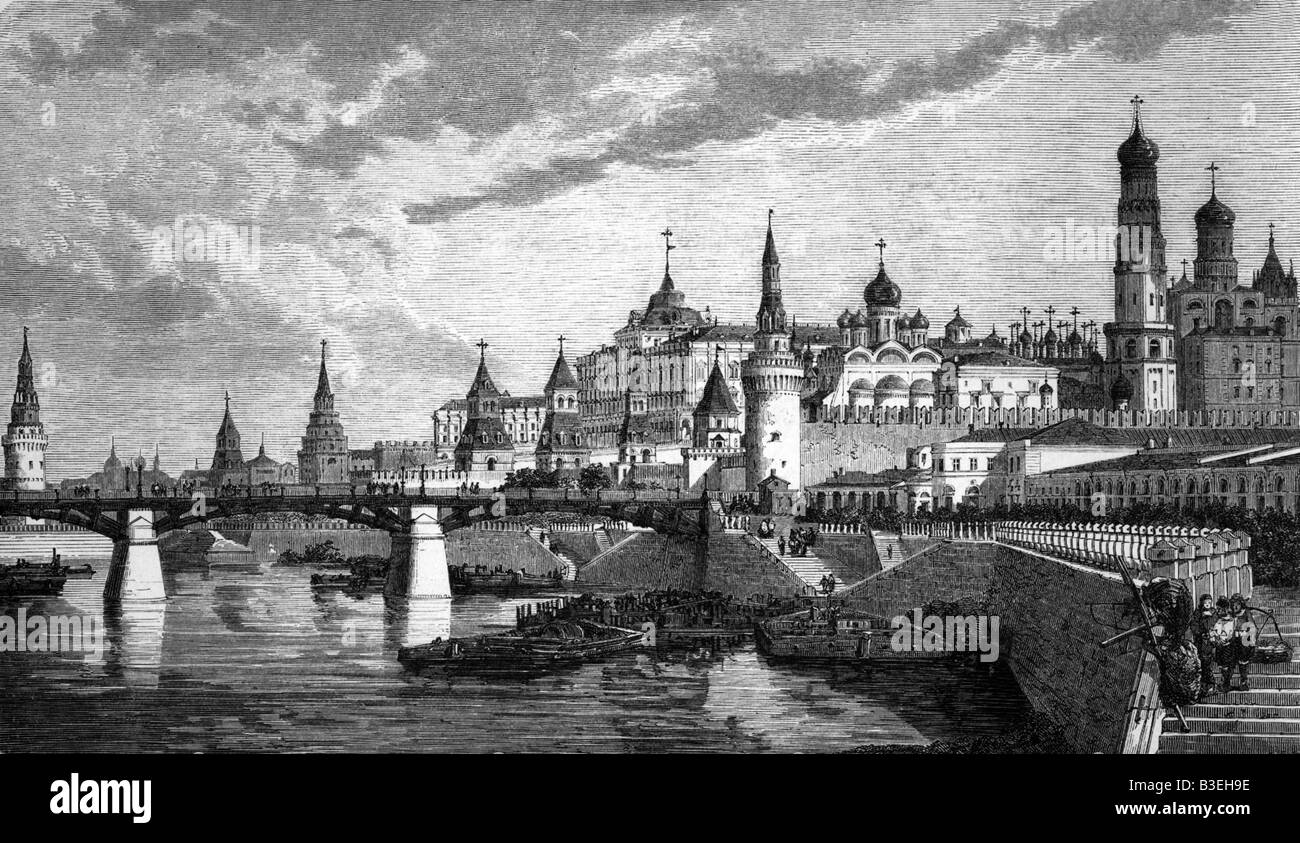 The moskva river Black and White Stock Photos & Images - Alamy