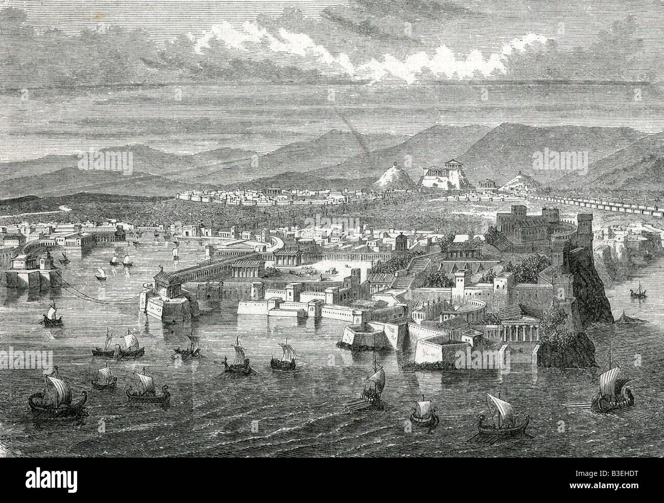 geography / travel, greece, Athens, ancient world, seaport Piräus ...