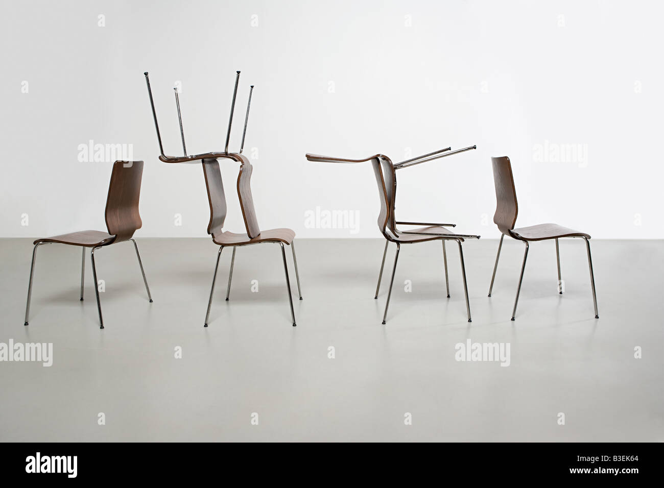 Chairs in arrangement Stock Photo - Alamy
