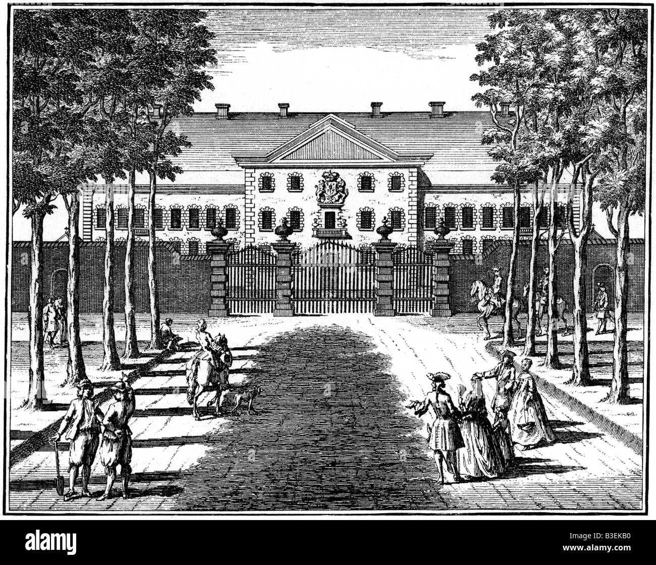 Castle herrenhausen engraving hi-res stock photography and images - Alamy