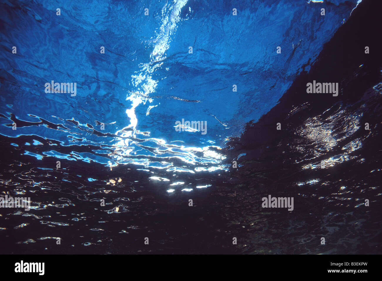 Water reflections taken from under the water Stock Photo - Alamy