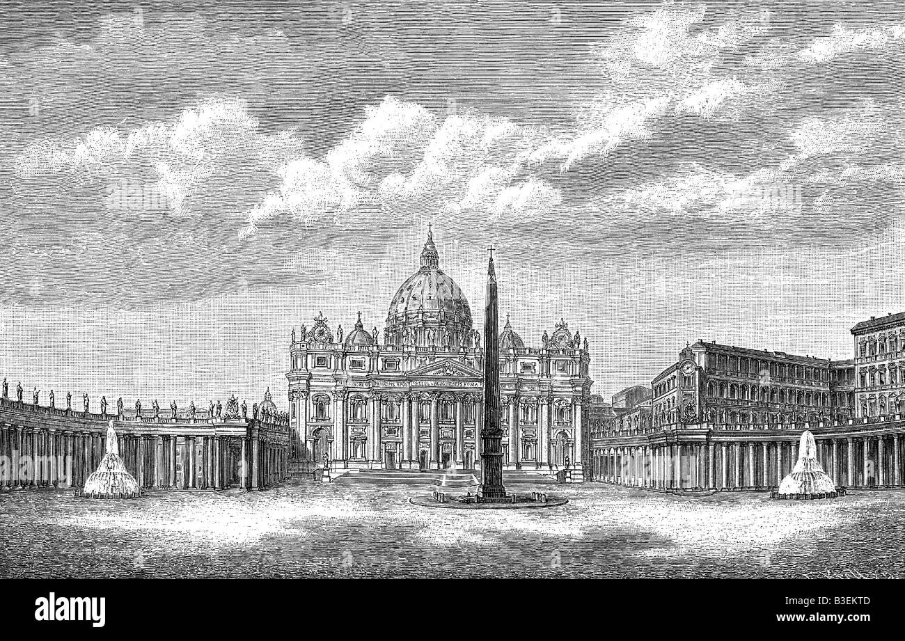 geography / travel, Italy, Rome, churches, Cathedral St. Peter`s ...