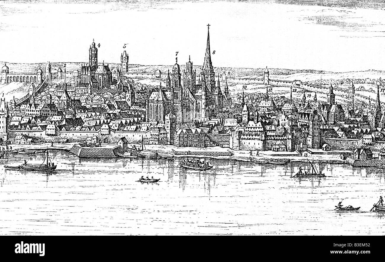 geography / travel, Germany, Mainz, city views / cityscape, engraving ...