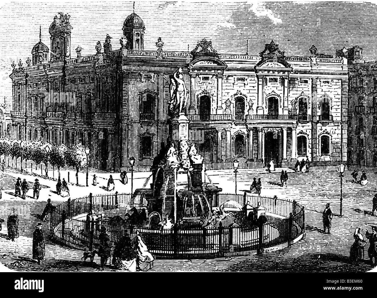 geography / travel, Spain, Barcelona, squares, Plaza de Palacio ...